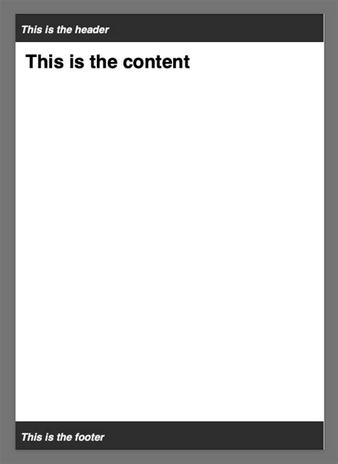 pages and sections — scryber core documentation
