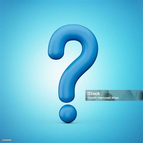 3d 현실적인 파란색 물음표 3d 그림 3차원 형태에 대한 스톡 사진 및 기타 이미지 3차원 형태 개념 개념과 주제 Istock