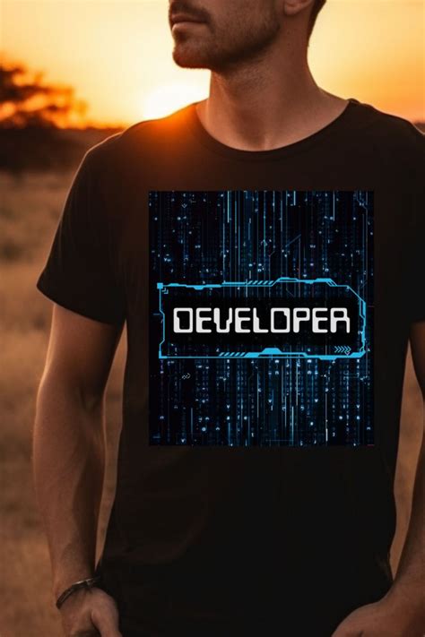 Developer Shirt With Tech Design Great T For Programmers