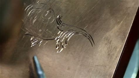 핸드 인그레이빙 스크롤 새기기 전체 작업 영상 Youtube