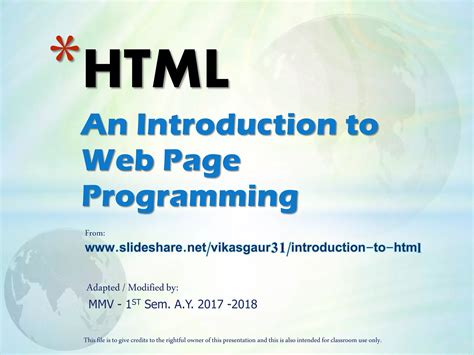 Intro To Html Revised2 Ppt