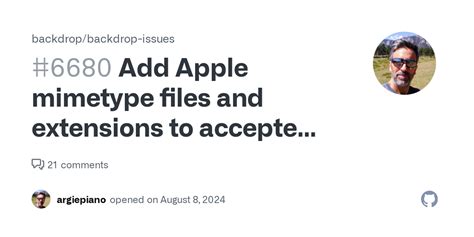 Add Apple Mimetype Files And Extensions To Accepted Mimetypes · Issue 6680 · Backdropbackdrop