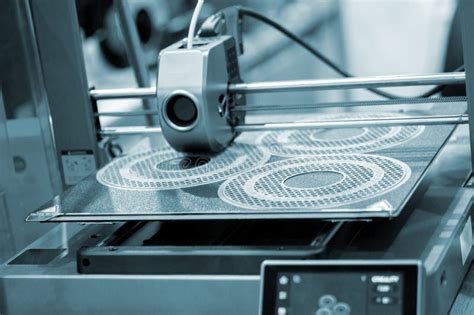 3d printer printing prototype molten plastic process of creating