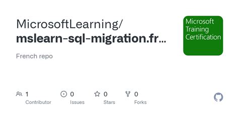 github microsoftlearning mslearn sql migration fr fr french repo