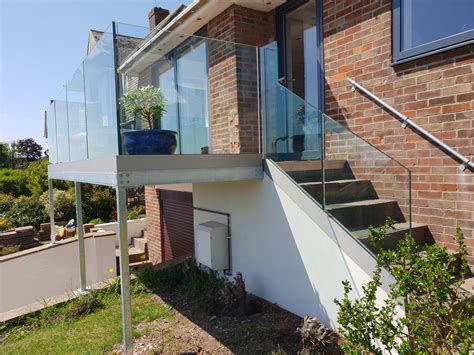 Walkout Balcony And Frameless Balustrade Installed In Brighton Brighton Balustrade Sussex