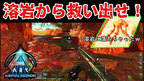 【asa公式pve】【大物の洞窟】溶岩溢れる洞窟で大惨事！！ 溶岩に落ちた俺の体を一生懸命拾う俺の話 Youtube