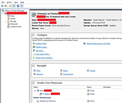 Solved Windows 2016 Cluster Some Time Cant Connect To Cluster By Cluster Failover Manager