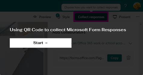 Using Qr Code To Collect Microsoft Form Responses
