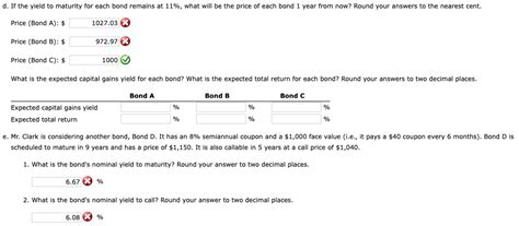 Solved What Is The Expected Current Yield For Each Bond Chegg Com