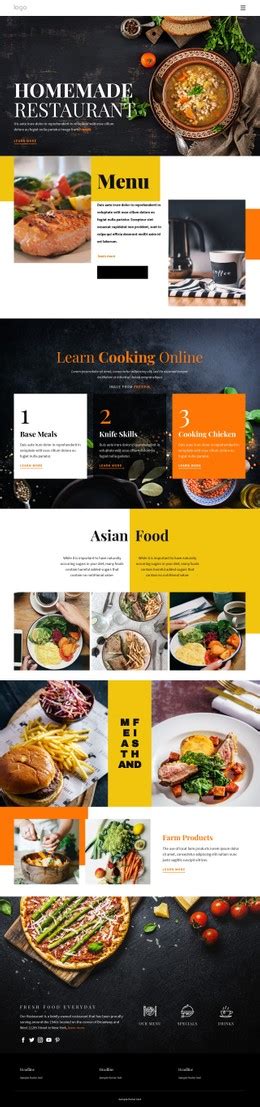 930 Food Restaurant CSS Templates Nicepage