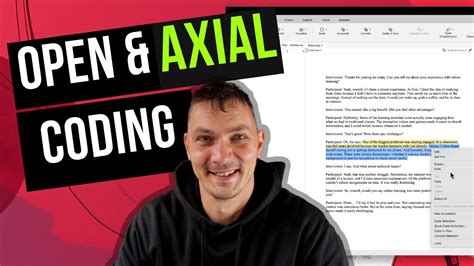 Open Coding And Axial Coding In Qualitative Data Analysis Youtube