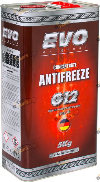 Концентрат антифриза EVO Long Life G12 красный 5 л (G12RED05KGx3 ...