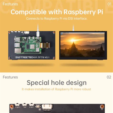 Bigtreetech Pi Tft50 Tft70 V2 1 Dsi Lcd Touch Screen 3d Printer
