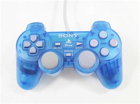 PS PSOne Dualshock Controller Clear Blue