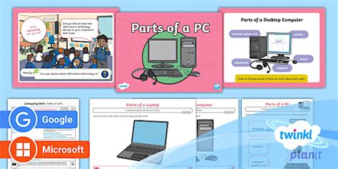 Computing Computing Skills Parts Of A Pc Year 1 Lesson 1