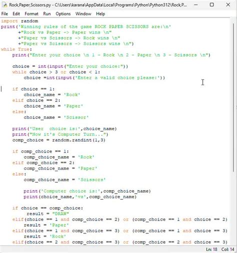 My Python Project On Rock Paper Scissors Karana Jeyaraj Posted On The
