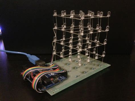 4x4x4 Led Cube Build Mikeenabled