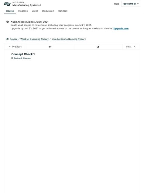 4 1 Introduction To Queuing Theory Week 4 Queueing Theory Manufacturing Systems I Edx