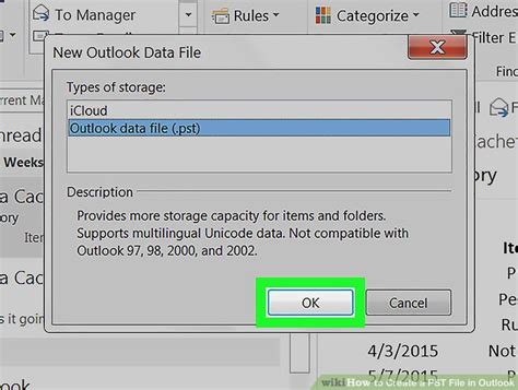 how to create a pst file in outlook 8 steps with pictures