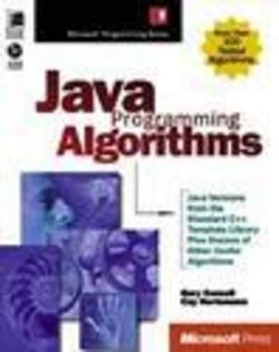 Java Programming Algorithms Microsoft Programming Series Horstmann Cay S Cornell Gary