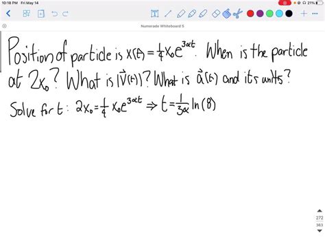 Solvedthe Position Of A Particle As A Function Of Time Is Given As Xt