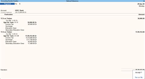How To Record Transactions With Tcs In Tallyprime Tallyhelp