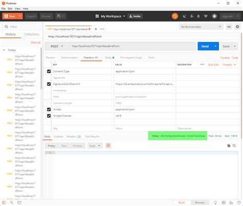 Azure How To Capture What Alexa Console Sends To The Endpoint
