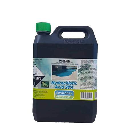 Hydrochloric Pool Acid Pool Chemicals Poolshop Online
