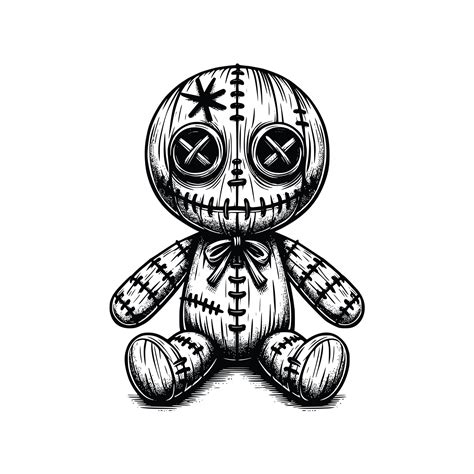Voodoo Dolls Clipart 6pk1 Ai Png Svg Format Bundle Voodoo Dolls Clipart Voodoo Doll