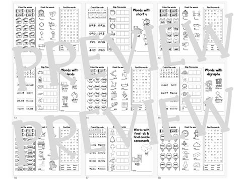 Short Vowel Words Phonics Trifold Worksheets Made By Teachers