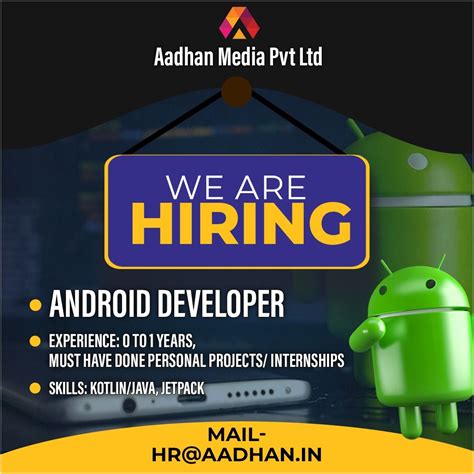 Aadhan Media Private Limited On Linkedin Hiring Androiddeveloper