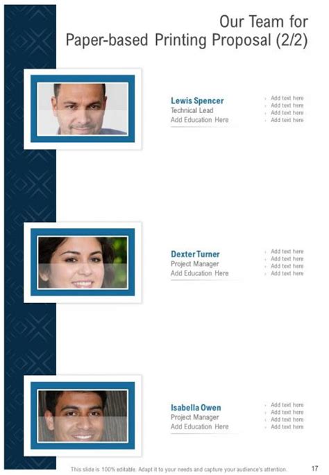 A4 Paper Based Printing Proposal Template Presentation Graphics