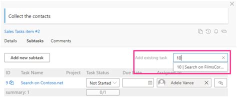 Subtasks Virtosoftware Guides And Docs