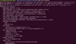 RubyGems Syntax And Various Commands Of RubyGems