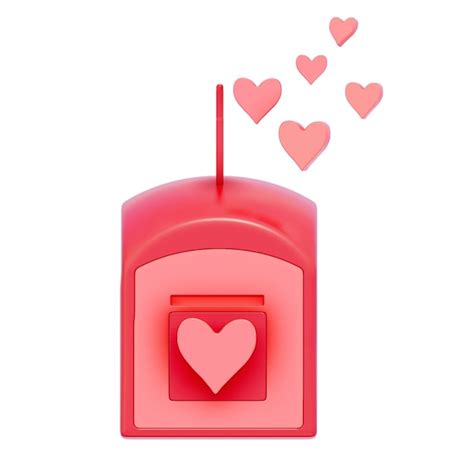 Premium Photo Valentine Tiny Mailbox For Love Letters Craft A Mailbox Adorned With Cute