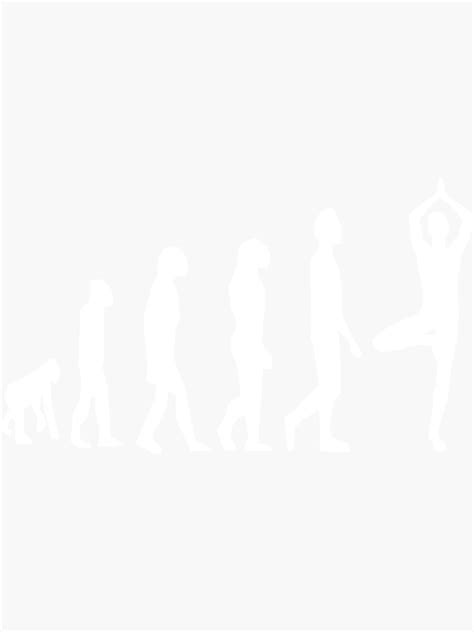 Yoga Evolution Sticker For Sale By Thbubbler Redbubble