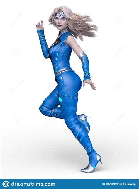 3d Cg Rendering Of Active Girl Stock Illustration Illustration Of Model Girl 132949293