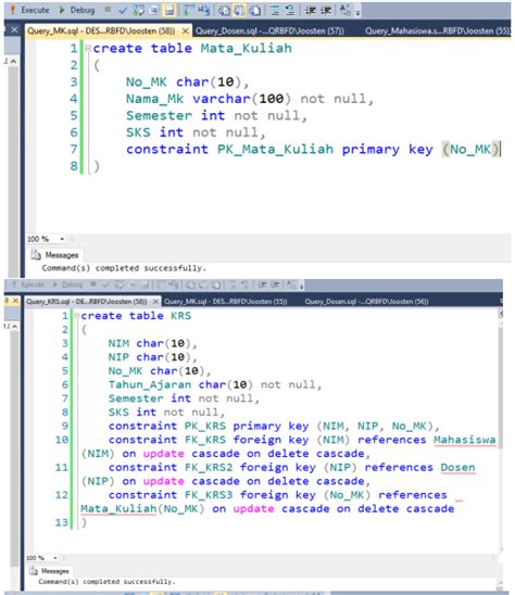 Cara Membuat Database Membuat Tabel Mengisi Data Tabel Dengan Query Di SQL Server Babe