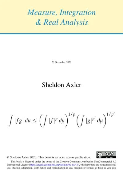 Measure Integration And Real Analysis Sheldon Axler