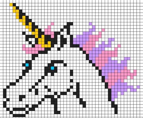 Рисунки по клеточкам Единорог Рисунки для срисовки