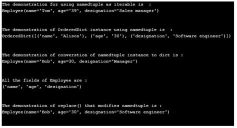 Namedtuple Python Guide To Namedtuple Python With Examples