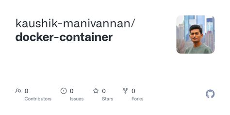 Github Kaushik Manivannandocker Container