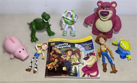 Vintage Disney Pixar Mattel Toy Story Lot Rex Ham Woody Alien Buzz