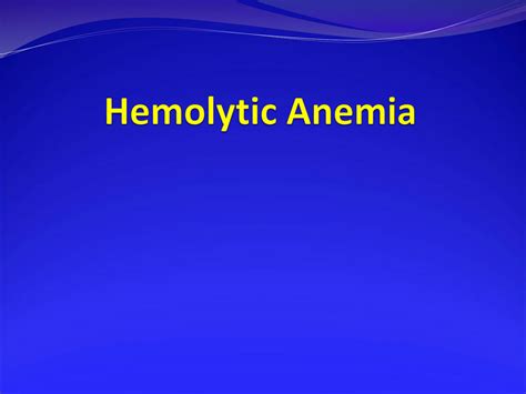 Solution Hemolytic Anemias And Thalassemia Studypool