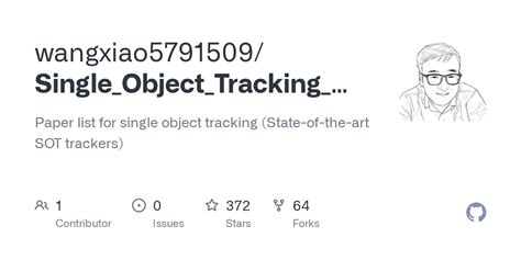 Github Wangxiao Single Object Tracking Paper List Paper List For Single Object