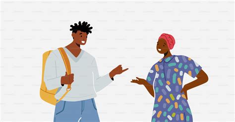 다민족 사람들은 현대적인 옷을 입은 아프리카 남자와 전통 의상과 터번을 쓴 여자가 말하거나 말한다 수다를 떠는 커플 회의 친구 캐릭터 간의 대화 만화 벡터