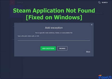 Steam Application Not Found [fixed On Windows]
