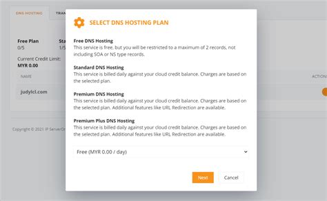 How To Apply Or Purchase Dns Hosting Plan To Existing Domain Ipserverone