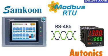 Samkoon HMI Modbus RTU Mitsubishi FR E Tutorial Plc
