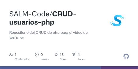 Crud Usuarios Phpindexphp At Main · Salm Codecrud Usuarios Php · Github